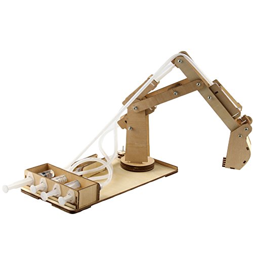 Delinx STEM kit Homemade hydraulic excavator Wood Building - Want It All