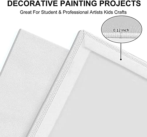 Small Canvas Canvas Panels 13x18cm 12-Pack, 300 GSM Triple Primed Acid ...