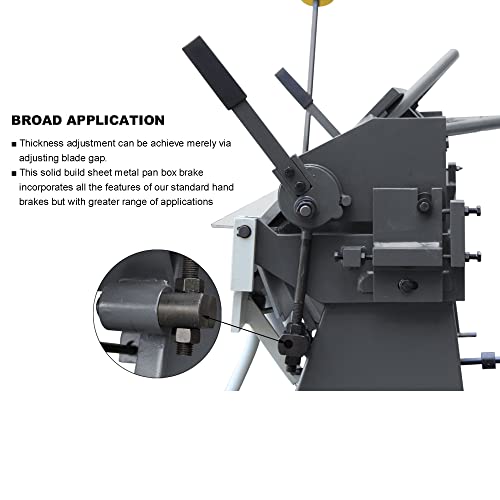 KAKA INDUSTRIAL BP-1650, 50" x 16 Gauge Bench Model Box & Pan Brake,Max ...