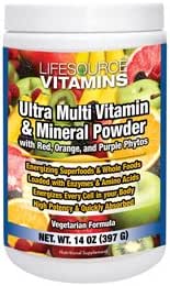 Amazon.com: LifeSource Vitamins Ultra Multi Vitamin & Mineral Powder w ...