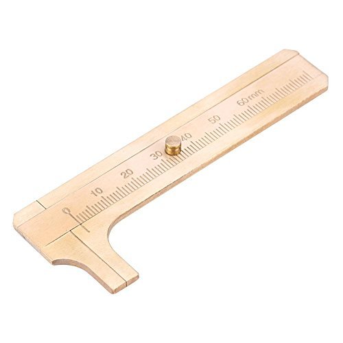 Vernier caliper, escala única, calibre de cobre de 8 cm,