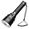 Scuba Diving Flashlight Rechargeable Dive Light Torch, 6000 Lumen LED ...