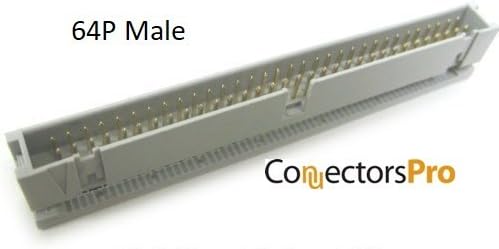 Amazon.com: Pc Accessories 2-Pack 2X32 64P Dual Rows 2.54mm Shrouded IDC Male Header, 64 Pins ...