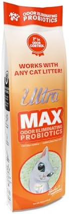 Ultra Max Odor Eliminating Probiotics: 500g (17.6oz) Cat Litter Box ...