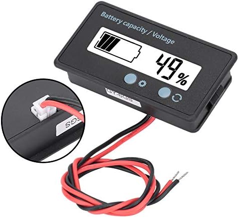 POMK Battery Capacity Tester, Digital Battery Monitor Electricity ...