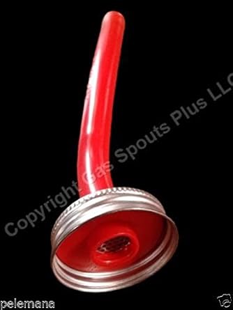 Brand New EAGLE REPLACEMENT Red Rubber Gas Can Spout INCLUDING Screen ...