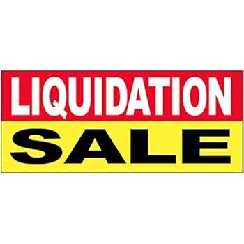 Amazon.com : Liquidation Sale 96" x 36" Signs Banners Retail Store ...