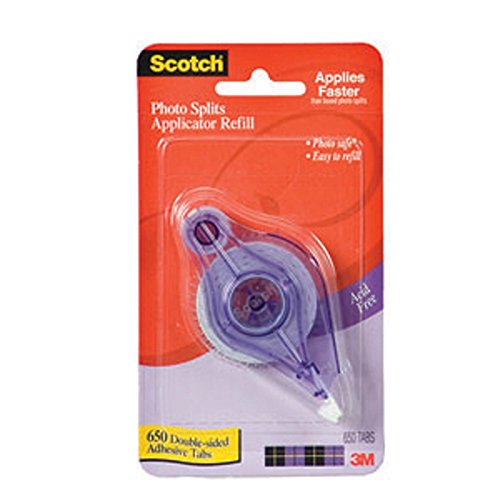 Scotch Brand Scotch 097R 0.31 0.43-Inch Photo Splits, Applicator Refill ...
