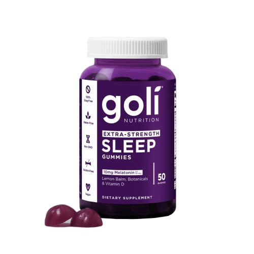 Goli Nutritional Supplement, Extra Strength Sleep Gummy 10mg Melatonin ...