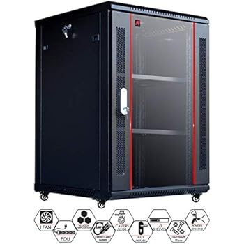 Amazon.com: Sysracks 15U Server Rack Cabinet Under Desk Locking Server ...