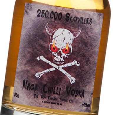 The Hot Enough Vodka Co. 250,000 Scovilles Naga Chilli Vodka 50cl ...
