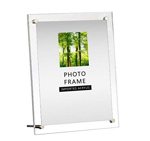 Amazon.com - Modern Acrylic Photo Frame - Desktop/Free standing (6x8 ...