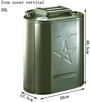 WYNZYYX Thickened Iron Oil Drum 5L-30L Portable Explosion-Proof Car and Motorcycle Spare Fuel ...