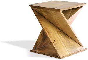 Amazon.com: Foreside Twisted Wood Table, 21-Inch : Home & Kitchen