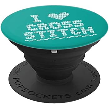 Amazon.com: Cross Stitch Teal Pop Socket Gift for Women Turquoise Grip