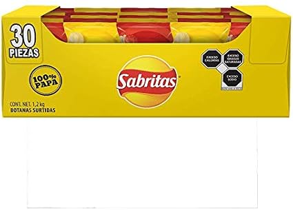 Sabritas – Pack x 30 piezas Botanas Papas Fritas (15 bolsas Sabritas ...