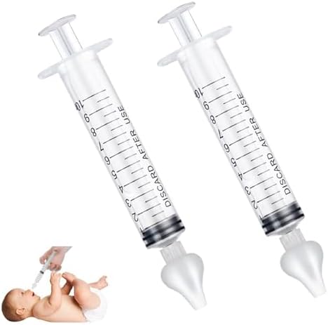 Baby Nasal Aspirator 10 ml, Newborn Cleansing Snot, Babies Toddlers ...