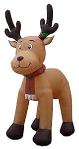 Amazon.com: Jumbo 15 Foot Tall Christmas Inflatable Reindeer Outdoor ...