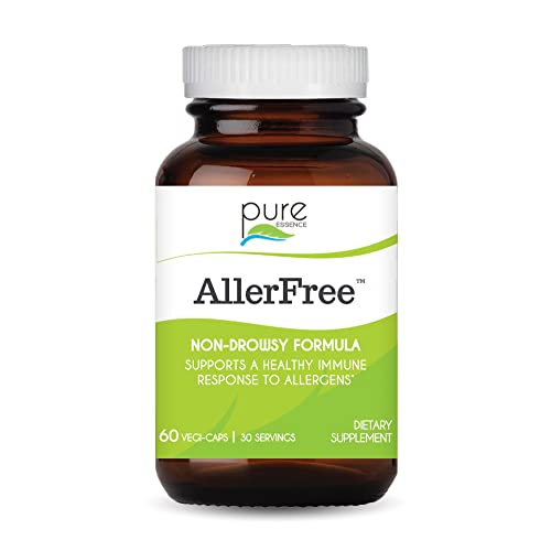 AllerFree Natural Allergy Support Supplement by Pure Essence Labs - Non ...