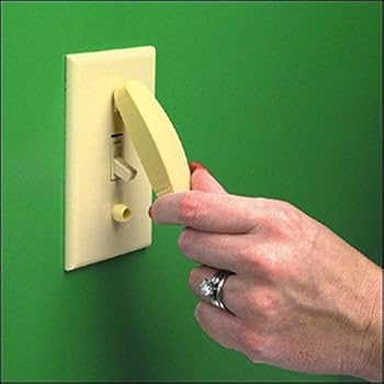 Light Switch Guard - For Standard Toggle Style Light Switch, Keeps ...