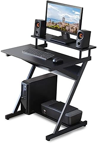 ECVV Computer Desk,Unique Z Shaped Morden Style Desk For Small Space ...