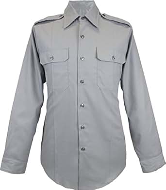 Amazon.com: JROTC Male Long Sleeve Gray Shirt: Clothing