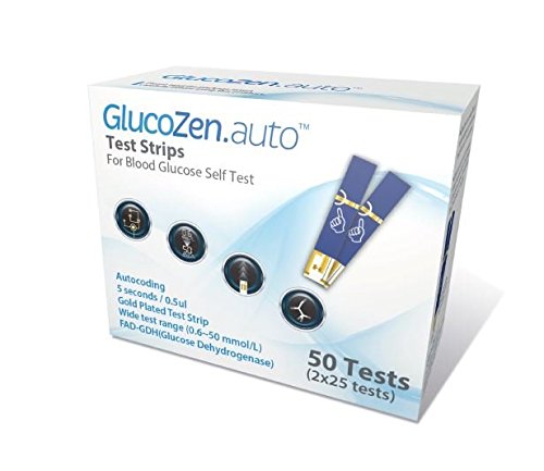GlucoZen 50x BLOOD GLUCOSE TEST STRIPS *NHS LISTED PRODUCT*: Amazon.co ...