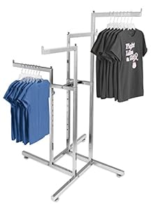 Amazon.com: Straight Arm Clothes Rack - 4 Way- ULINE: Home & Kitchen