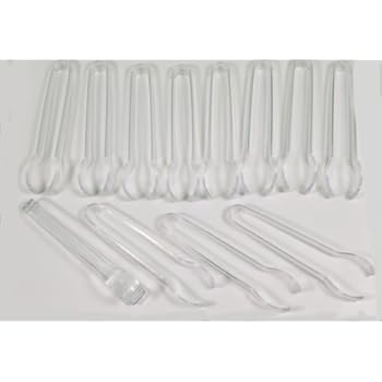 Amazon.com: Small Wonders 4.5" Clear Plastic Mini Tongs 10ct.: Food ...