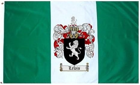 Amazon.com: Lewis Family Crest / Coat of Arms Flag. Large 3 ft. x 5 ft ...