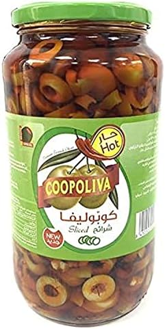 Coopoliva Sliced Hot Olives, 850g - Pack of 1 price in Saudi Arabia ...