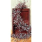 Amazon.com: Wispy Pip Wrap Garland Ivory Berries Country Primitive ...