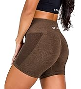 CELER Womens Workout Shorts Chemistry Seamless Scrunch Butt Gym Shorts High Waisted Yoga ...