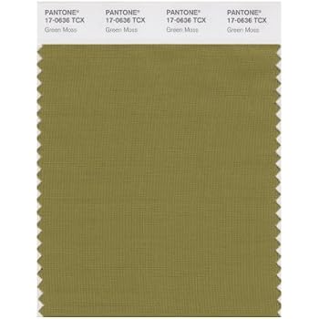 PANTONE Smart 17-0636X Color Swatch Card, Green Moss - House Paint ...