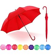 Amazon.com: RUMBRELLA Orange UV Stick Umbrella Auto Open UPF 50+ with J ...