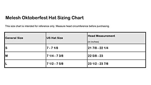 Melesh Adult Women Felt German Alpine Bavarian Oktoberfest Hat Cap (S ...
