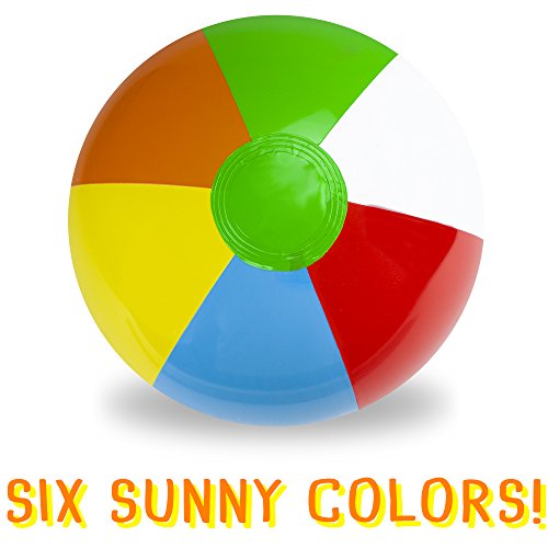 Sol Coastal Jumbo 6-Color Inflatable Beach Ball (36-inch) | Pricepulse