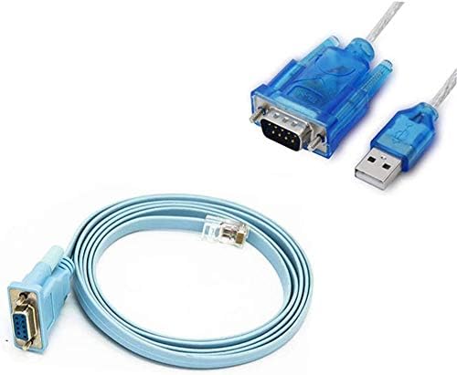 Cisco console cable RS232 to USB and Serial Cable Rj45 to DB9 for Cisco ...