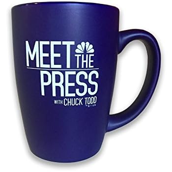 Amazon.com: Meet the Press with Chuck Todd Ceramic Mug, Blue 16 oz ...