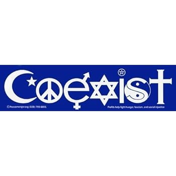 Amazon.com: Science Fiction Coexist - Magnetic Bumper Sticker / Decal ...