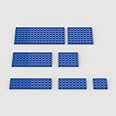 Amazon.com: Classic 50pc Blue Building Plate Assortment Pack with 7 ...