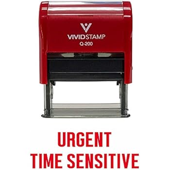 Amazon.com : TIME Sensitive DOCUMENTS Enclosed Self Inking Rubber Stamp ...