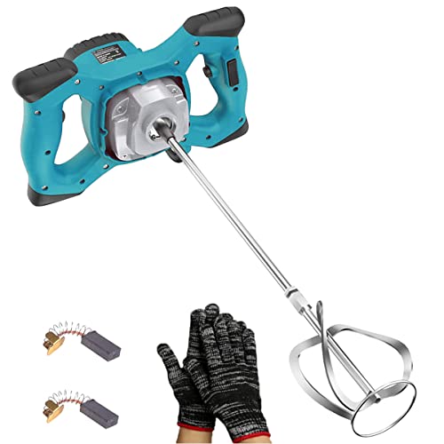 Concrete Mixer,2100W Portable Electric Mud Mixer for Mixing mortar ,6 ...