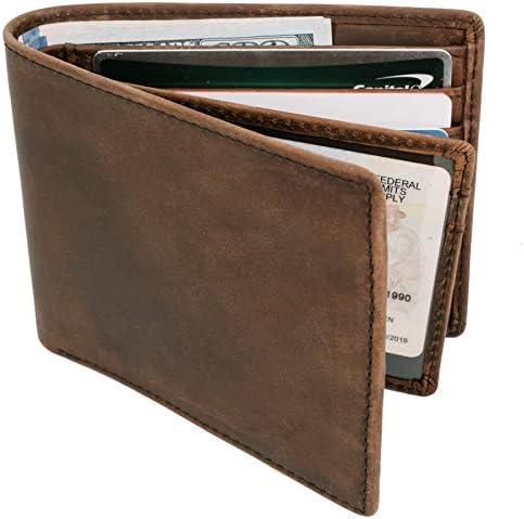 STAY FINE Bifold Wallets For Men RFID Blocking with ID Window | Mens ...