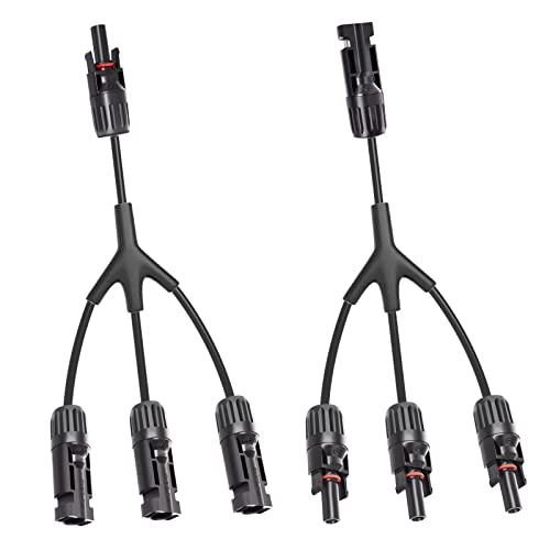 Goupchn Y Branch Solar Connectors Solar Panel Parallel Adapter 1 Pair 1 ...