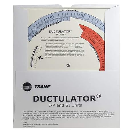 Amazon.com: Air Duct Calculator/Ductulator with Sleeve: Industrial ...