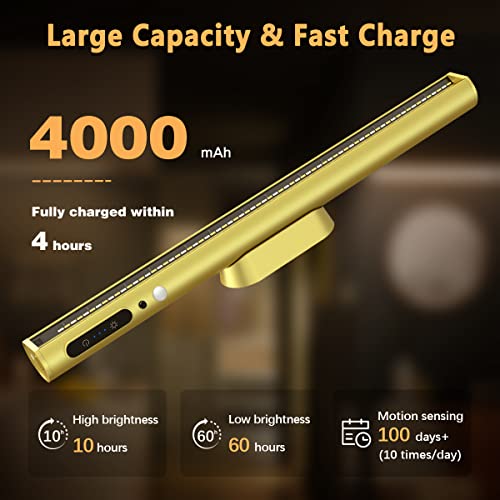 Hapfish Flexo Led Escritorio Con Sensor Movimiento 4000mah Barra De