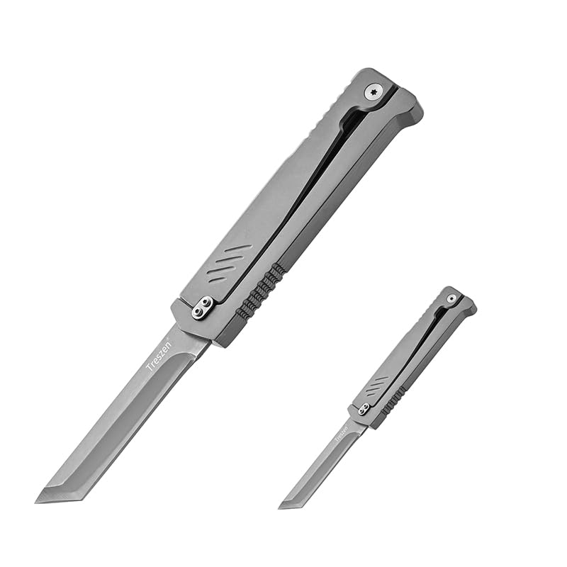 Treszen Folding Belt Knife, Tactical Locking Knife, All Steel Blade ...