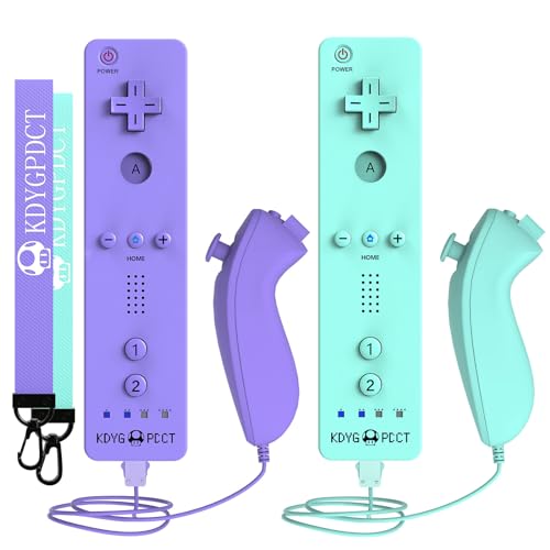 KDYGPDCT 2 Pack Wii Remote with Nunchuck,Wii Controller with 2 ...