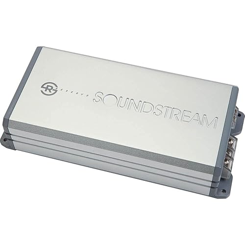 Soundstream RSM1.2000D, Compact Class-D Subwoofer Amplifier, 2,000 ...